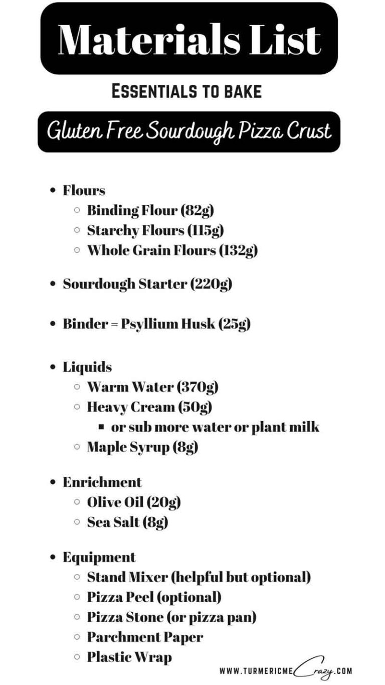 Gluten Free Sourdough Pizza Crust (Allergen Friendly) - TurmericMeCrazy