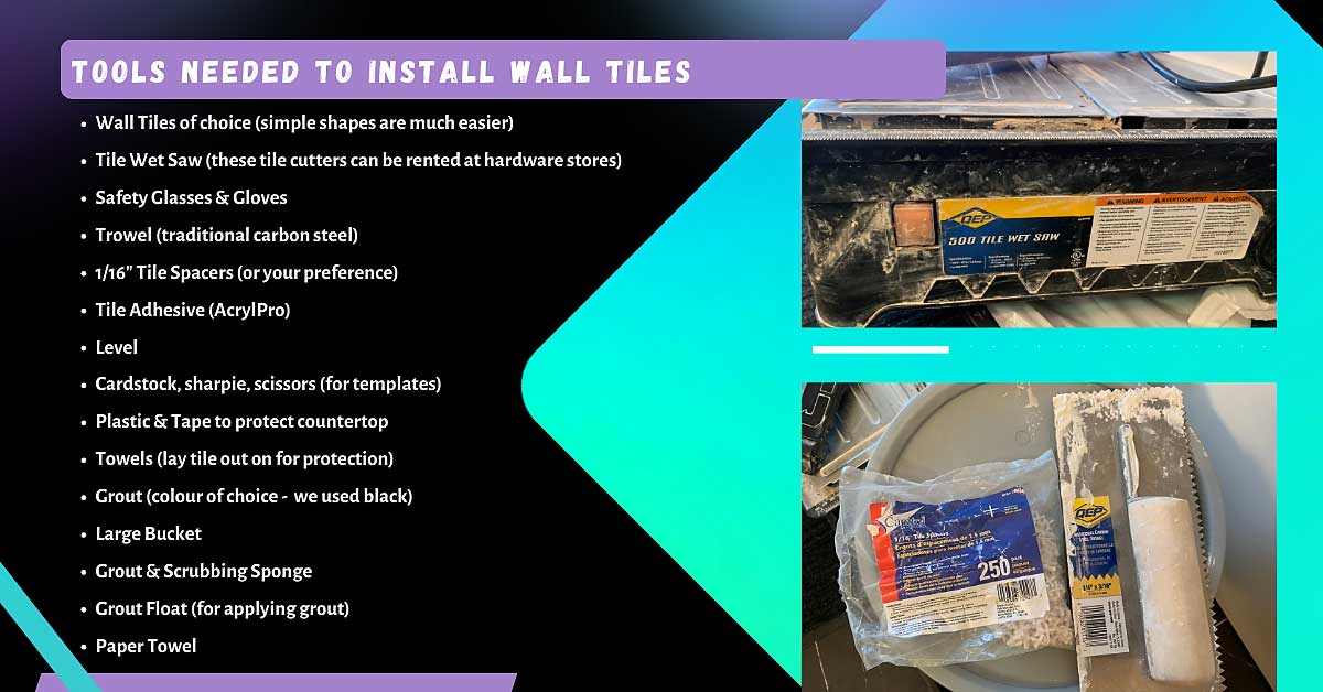 Absolute Beginners Guide to Installing Wall Tiles! - TurmericMeCrazy Absolute Beginners Guide to Installing Wall Tiles! - TurmericMeCrazy