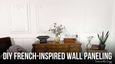 How to make French Inspired Wall Panels - TurmericMeCrazy